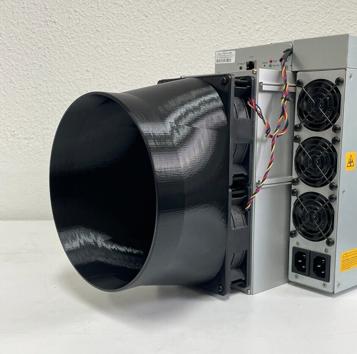 8" Antminer S19 S21 Shroud - 2 X 12 Cm Fan to 8″ Inch (20 Cm) - Dual ...
