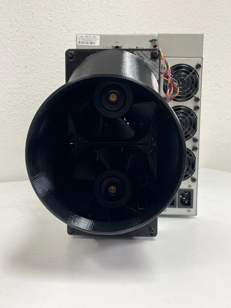 6 Antminer S19 S21 Shroud 2 X 12 Cm Fan to 6 Inch 15 Cm Dual Fan ASIC ...