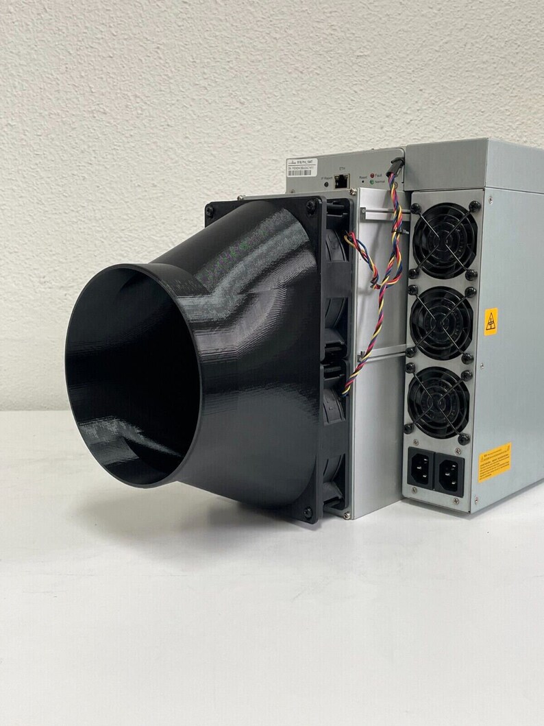 6 Antminer S19 S21 Shroud 2 X 12 Cm Fan to 6 Inch 15 Cm Dual Fan ASIC ...