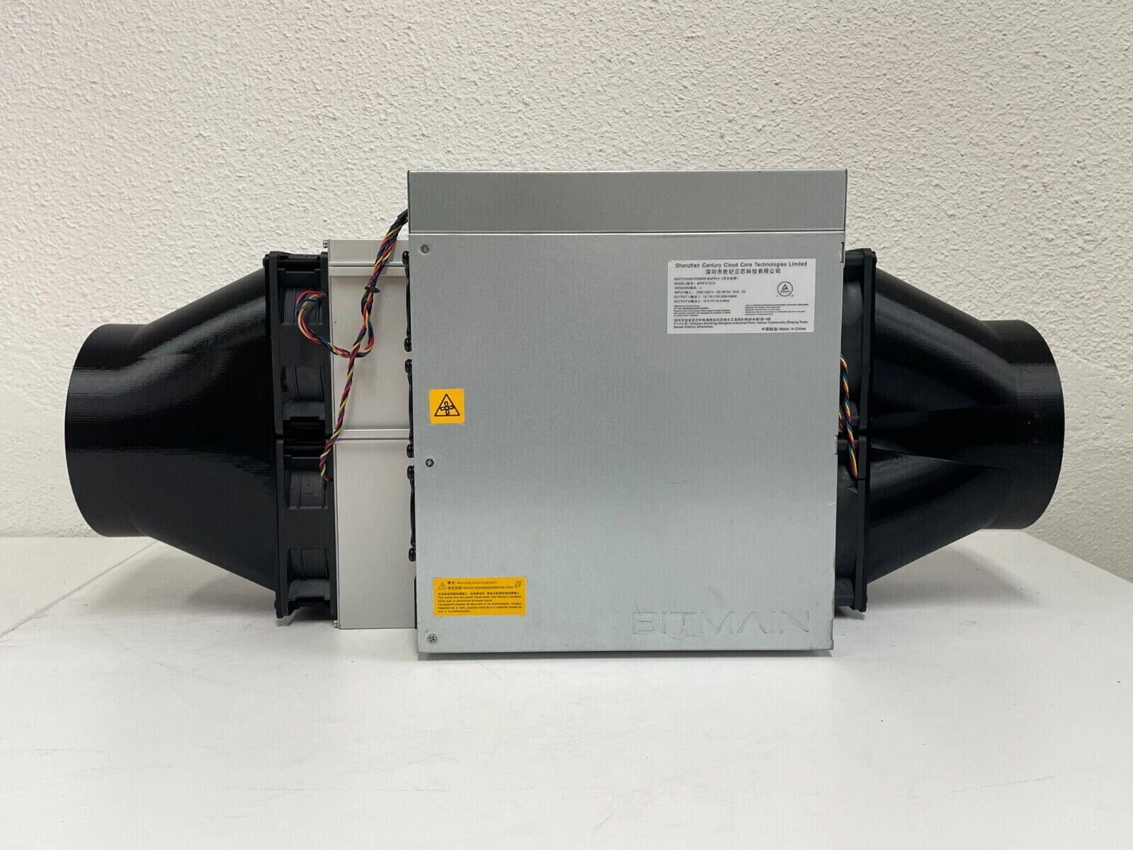6 Antminer S19 S21 Shroud 2 X 12 Cm Fan to 6 Inch 15 Cm Dual Fan ASIC ...