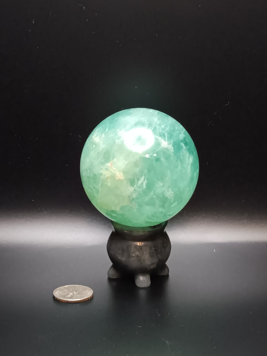 Crystal Cauldron, Tiny Cauldron Sphere Holder, Mini Cauldron - Etsy