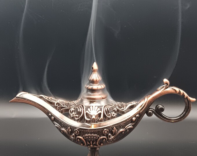 Genie Lamp, Incense Genie Lamp, Aladdin Lamp, Magic Incense Lamp, Altar ...