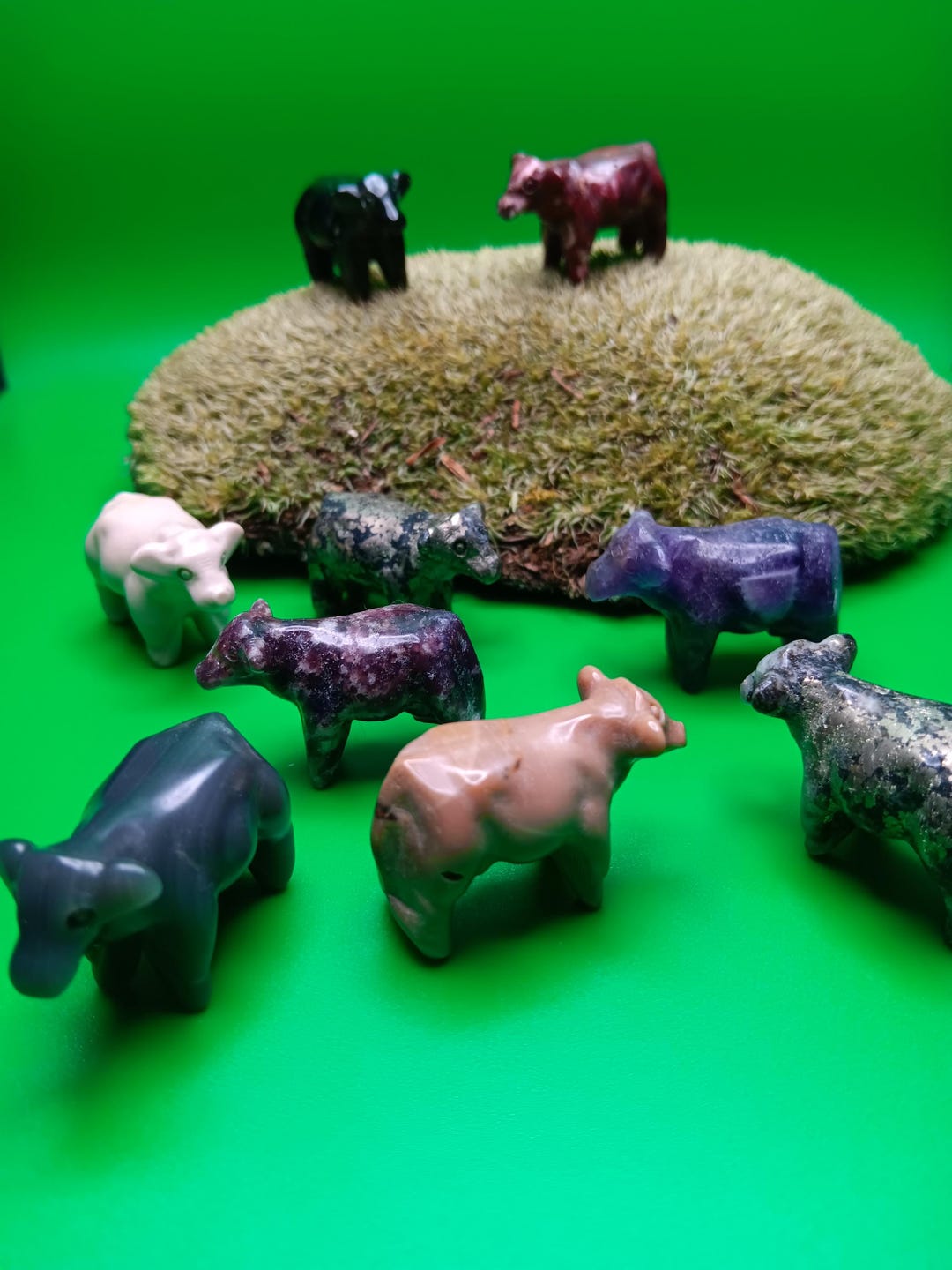 COWS, Farm Animals, Tiny 1" Crystal Cows, Crystal Cow, Cow for Stocking ...