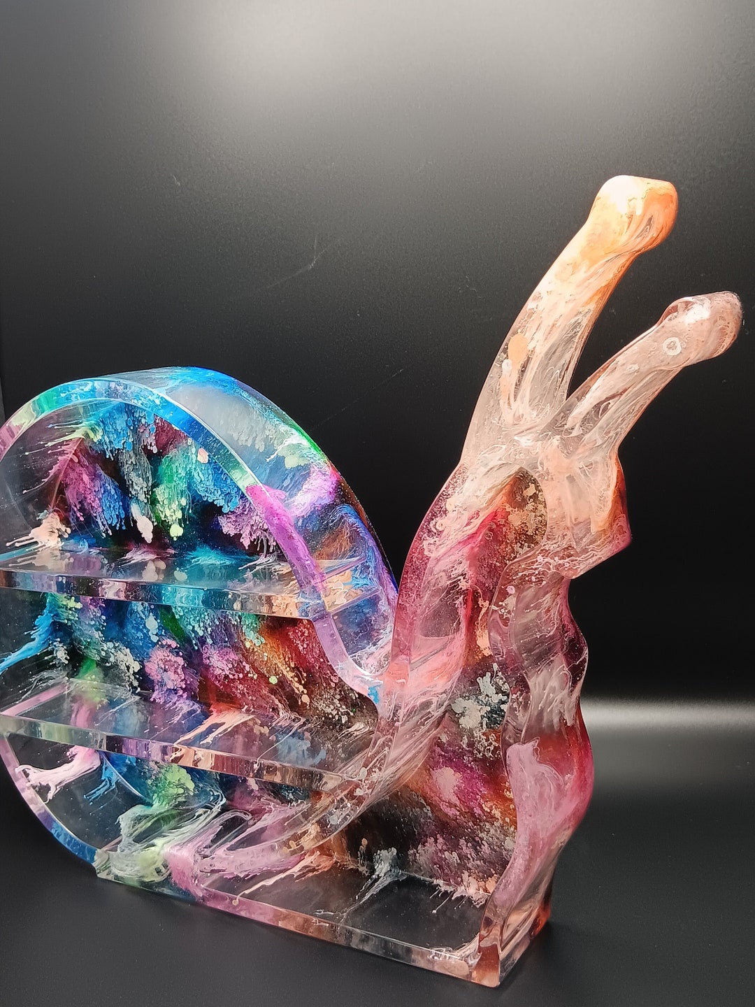 Snail Shelf, Tye Dye Snail, Cottagecore Room Decor, Crystal Shelf ...