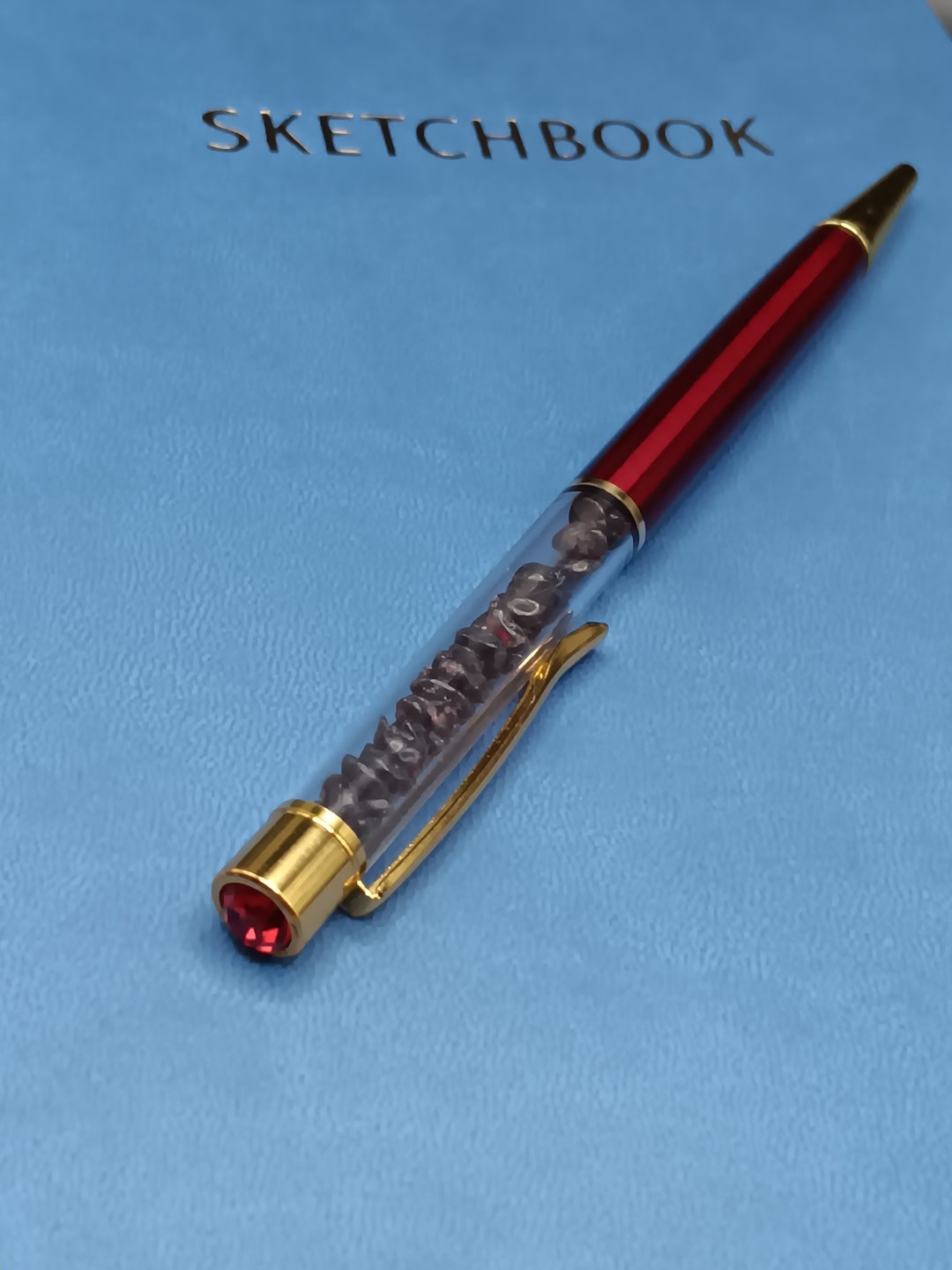 Crystal Pens, Pen With Crystal Chips, Journal Pen, Crystal Office Pen ...