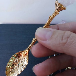 Crystal Tea Spoon, Apothecary Spoon, Tiny Spoon With Crystal Chunk ...