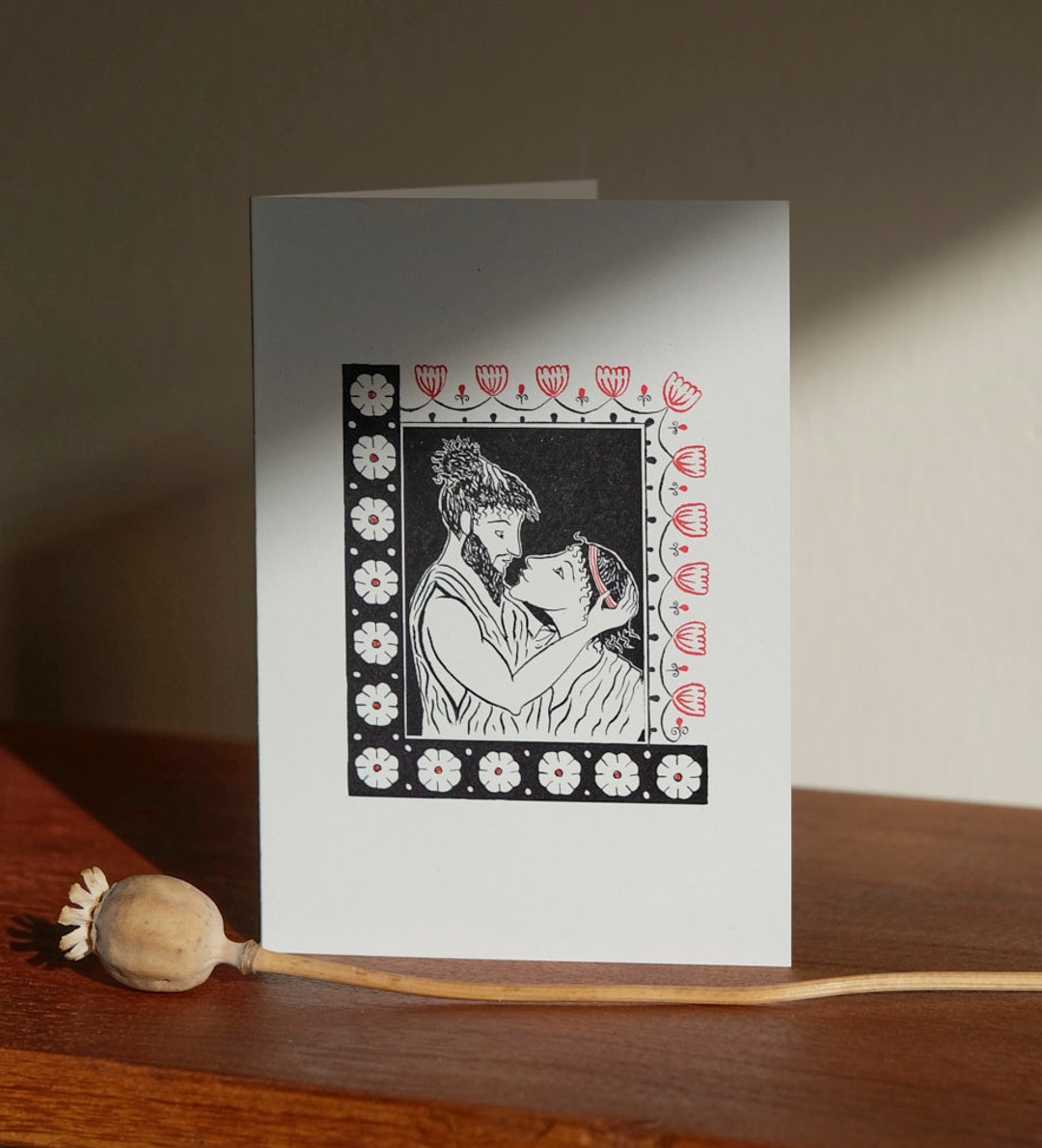 Ancient Greek Lovers Greetings Card - Etsy