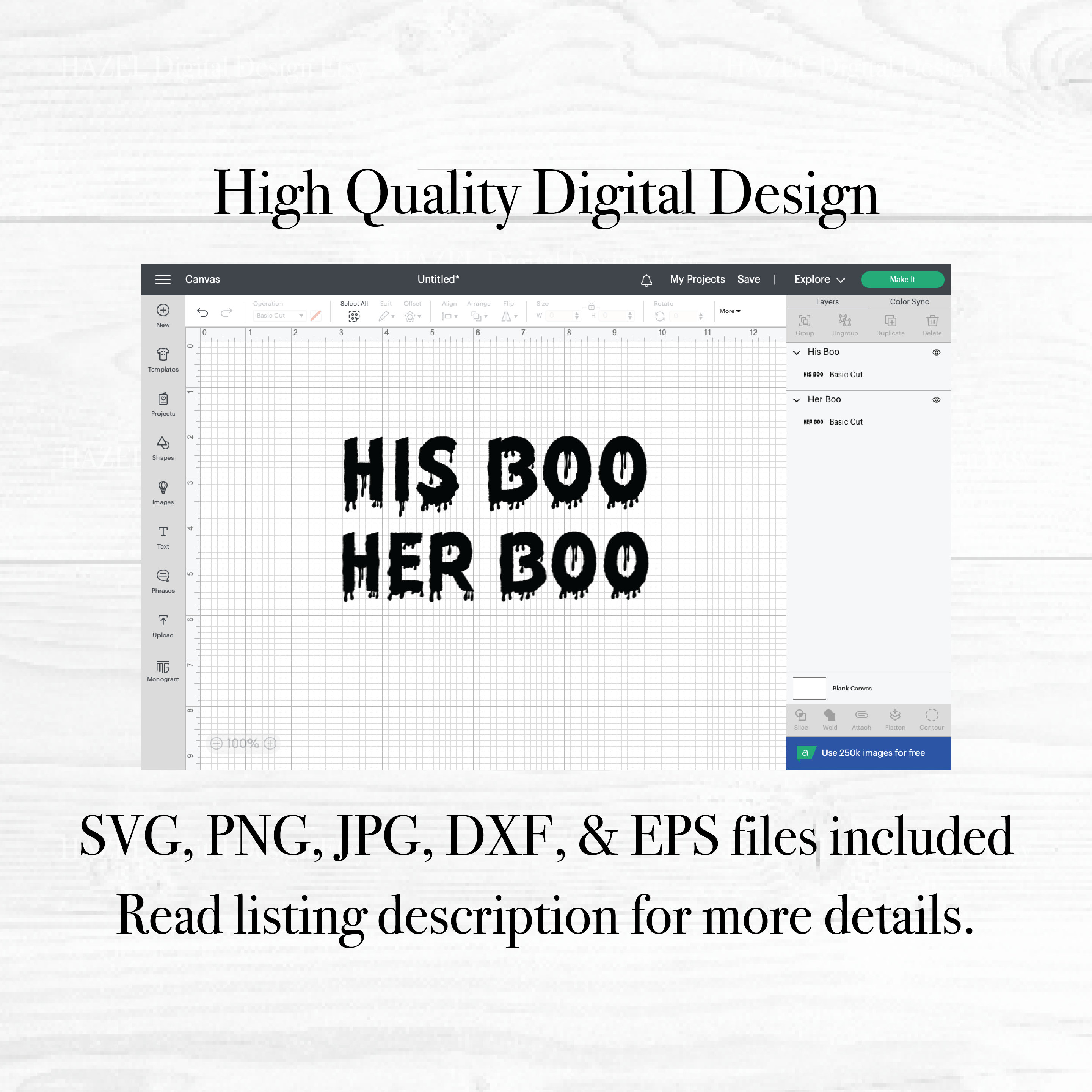 His Boo Her Boo Svg, Png, Jpg, Dxf, Eps for Cricut, Silhouette ...