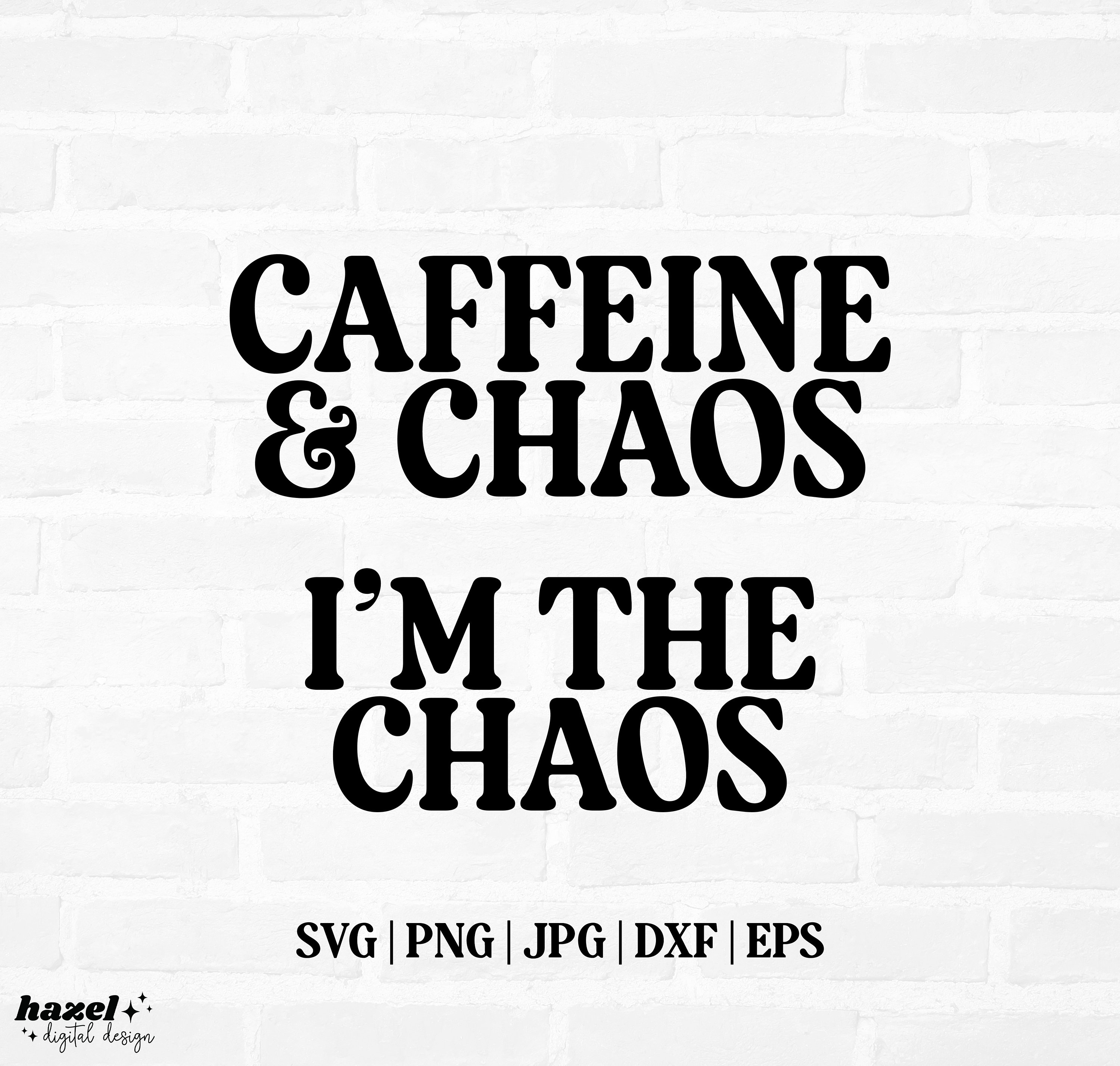 Caffeine and Chaos Svg, Coffee and Dogs Svg, Matching Pet Owner Gift ...