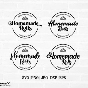 Bundle Homemade Rolls Svg, Baby Pun Svg, Baby Rolls Svg, Cute Baby Svg ...