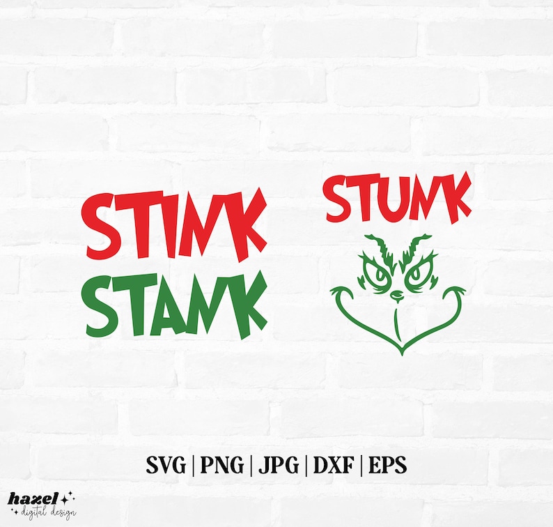 Stink Stank Stunk Svg, Christmas Png, Baby Christmas Svg, Baby Onesie ...