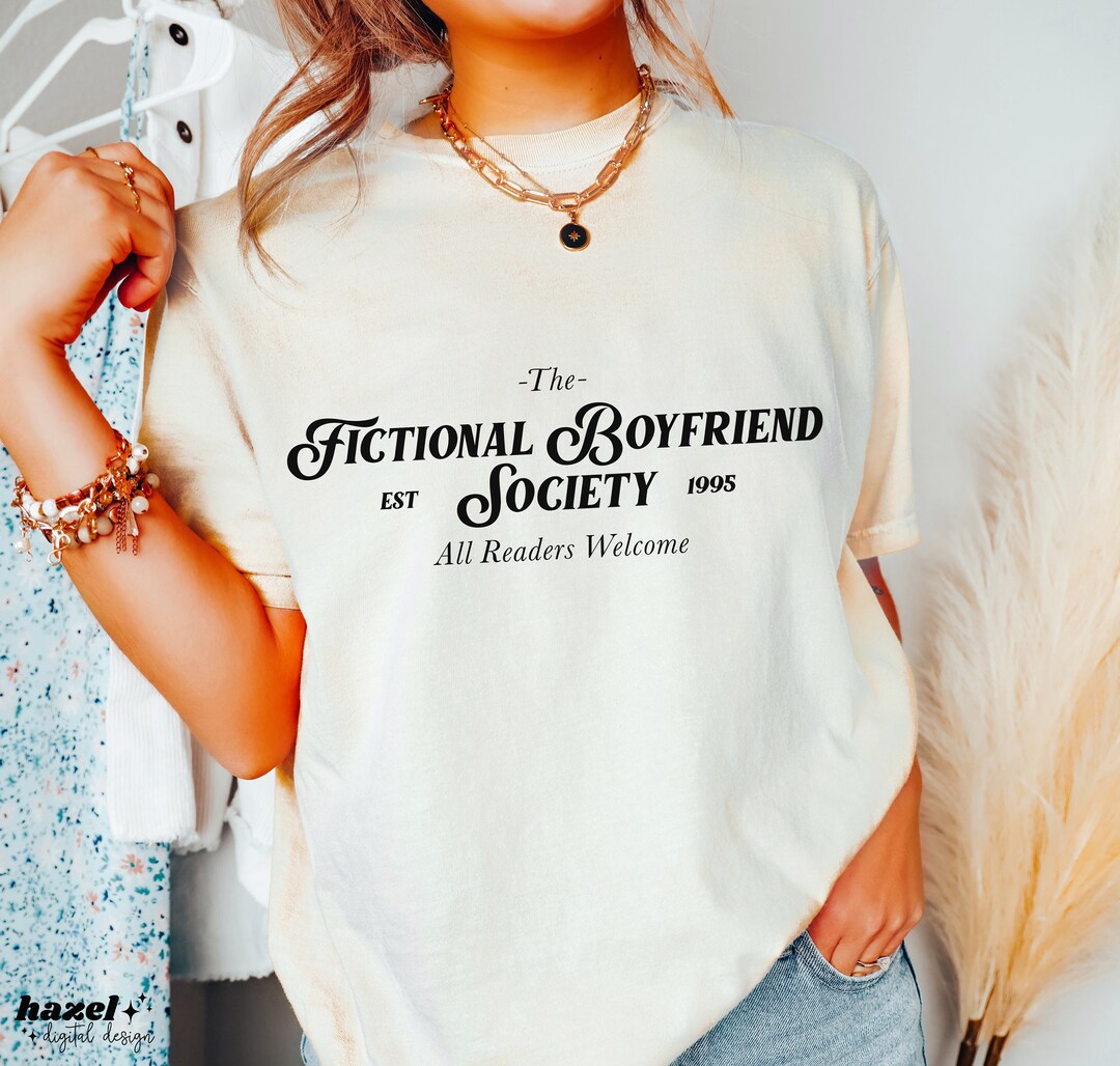 Fictional Boyfriend Society Svg, Bookish Svg, Bookworm Svg, Bookclub ...