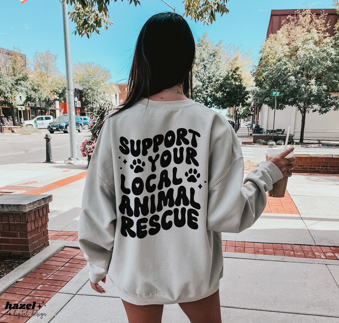 Support Your Local Animal Rescue Svg, Trendy Pet Svg, Pet Adoption Svg ...