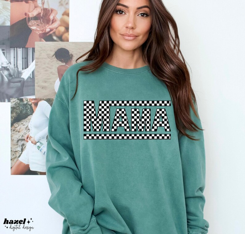 Checkered Mama Mini Svg, Checkered Mini, Mama Mini Png, Retro Mama Svg ...