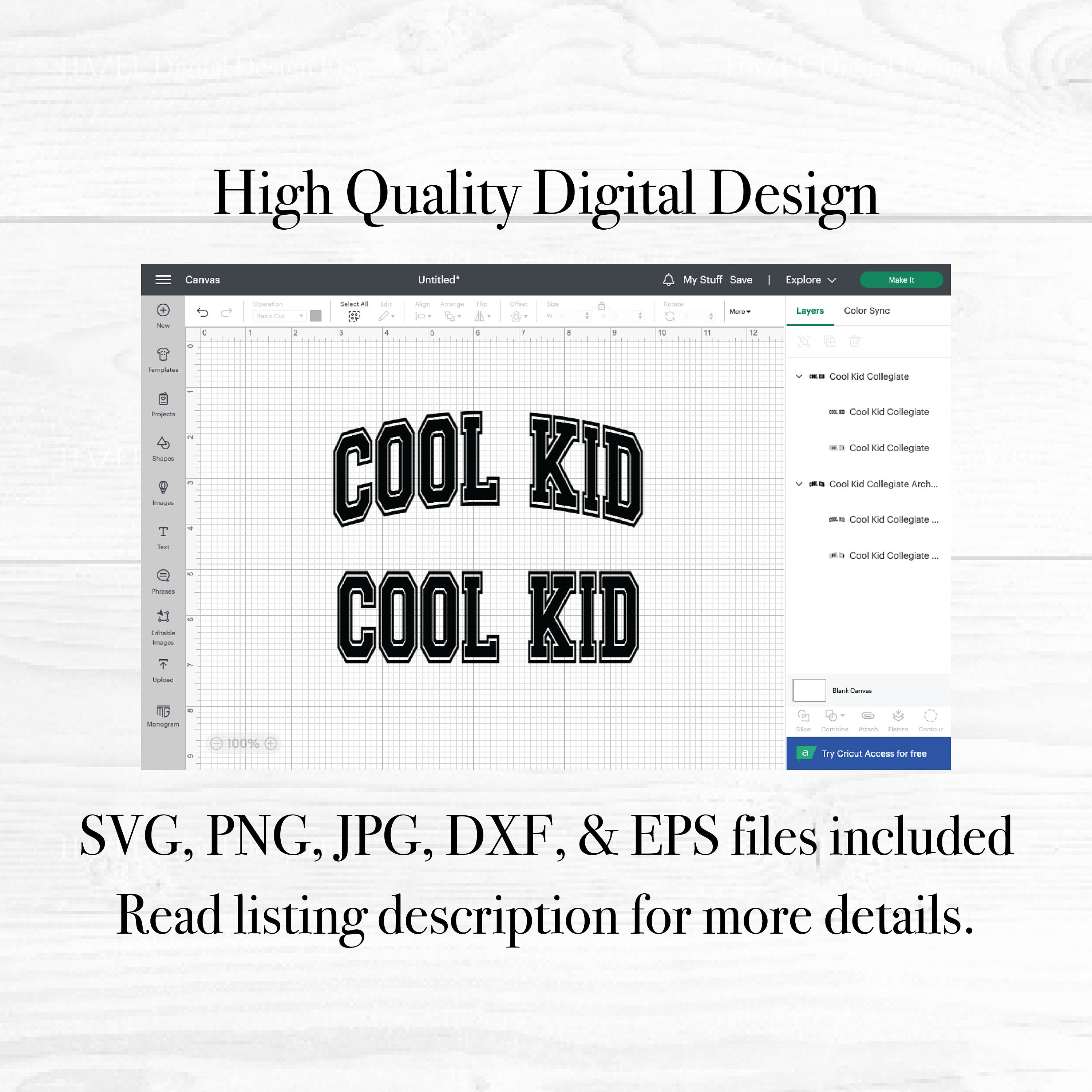 Cool Kid Svg Kid Svg Kids Shirt Svg Kids Collegiate Svg - Etsy