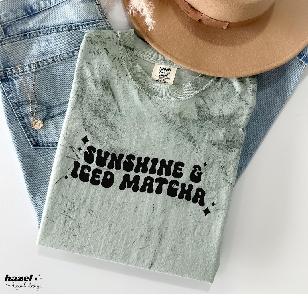 Sunshine and Iced Matcha Svg, Matcha Weather Svg, Summer Svg, Matcha ...