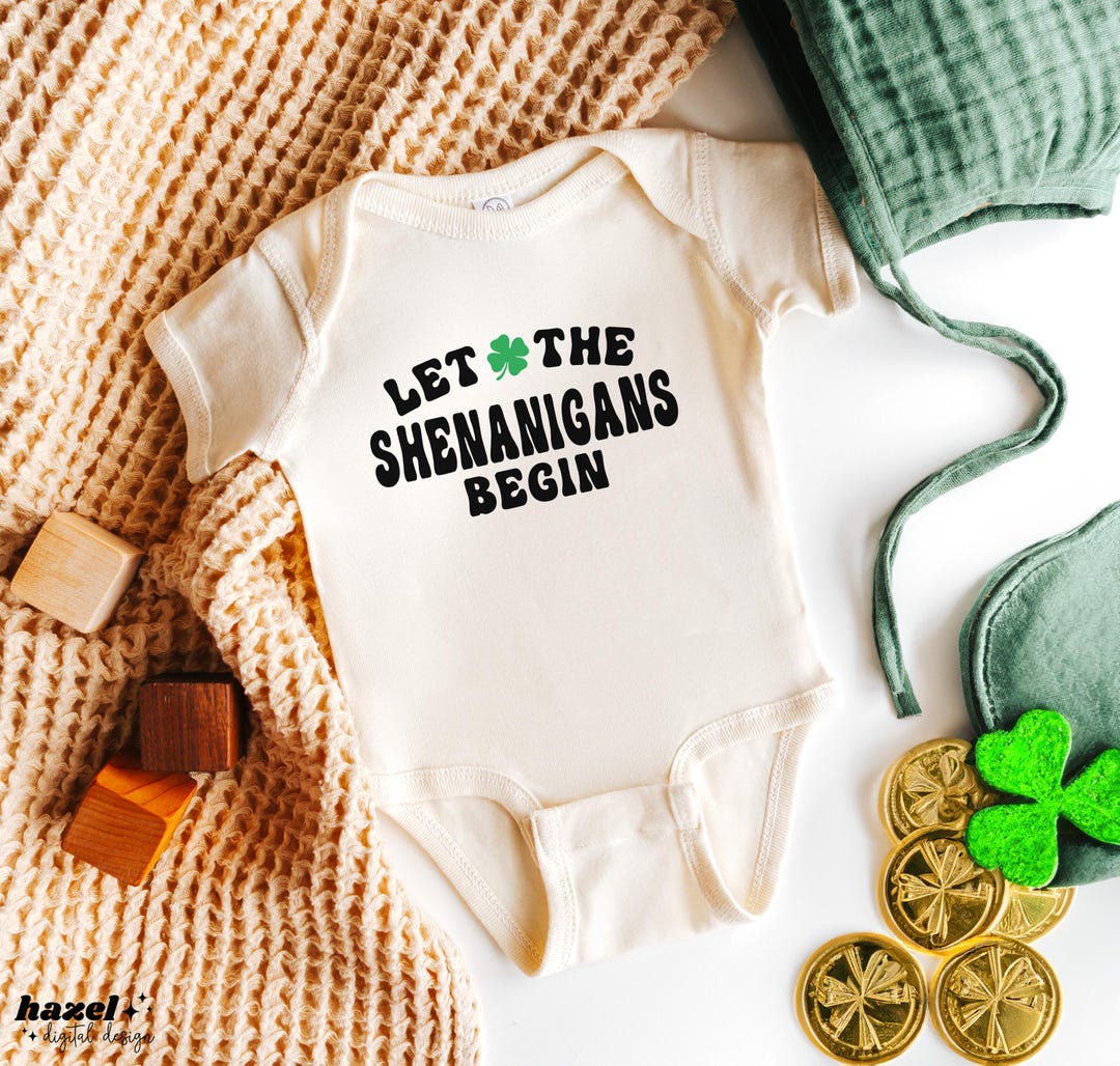 Let the Shenanigans Begin, Lucky Baby Svg, Born Lucky Svg, Irish Baby ...