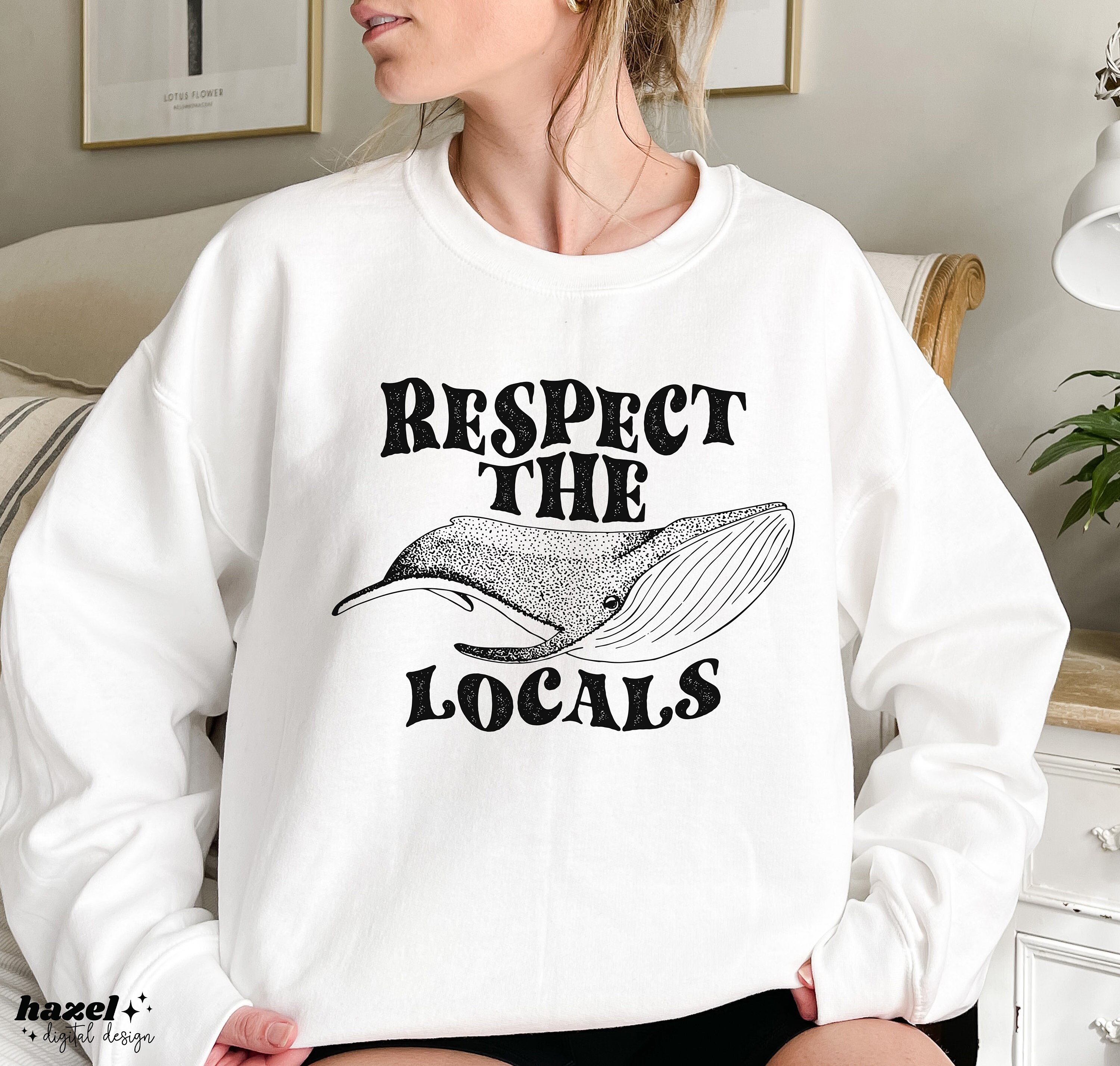 Respect the Locals Svg Whale Svg Whale Png Stamp Text - Etsy UK