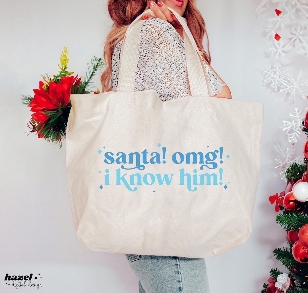 Santa Omg I Know Him Svg, Christmas Png, Trendy Christmas Svg, Holiday ...