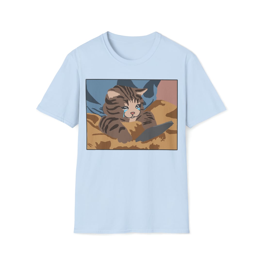 Sad Cat Meme Laying Down - Etsy
