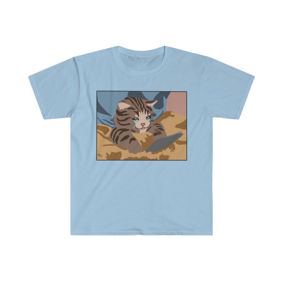 Sad Cat Meme Laying Down - Etsy