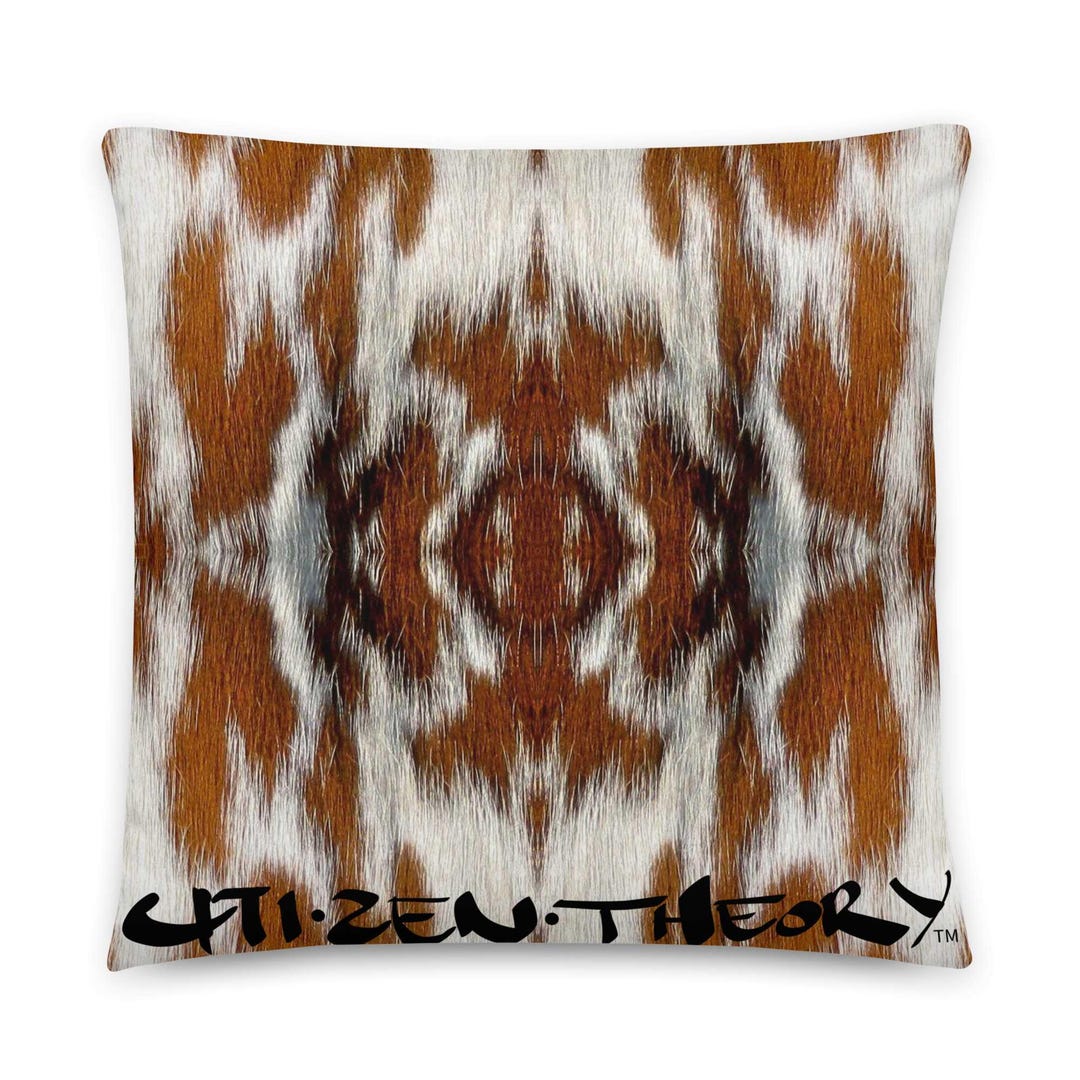 CZT Freckled Moo-hide Faux Cowhide Fur Decorative Throw Pillows - Etsy