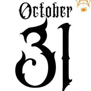 Halloween Printable, October 31, Spooky Halloween Printable, Halloween ...