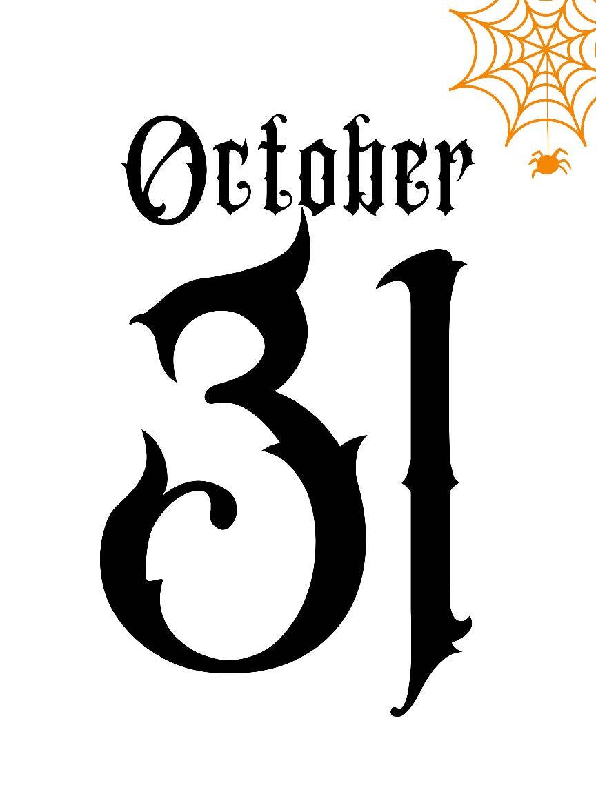 Halloween Printable, October 31, Spooky Halloween Printable, Halloween ...