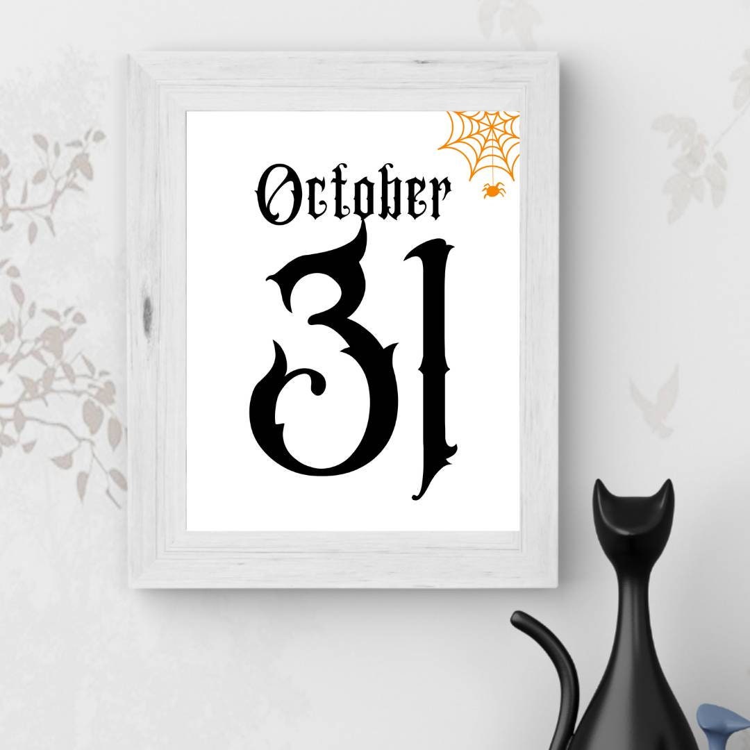 Halloween Printable, October 31, Spooky Halloween Printable, Halloween ...