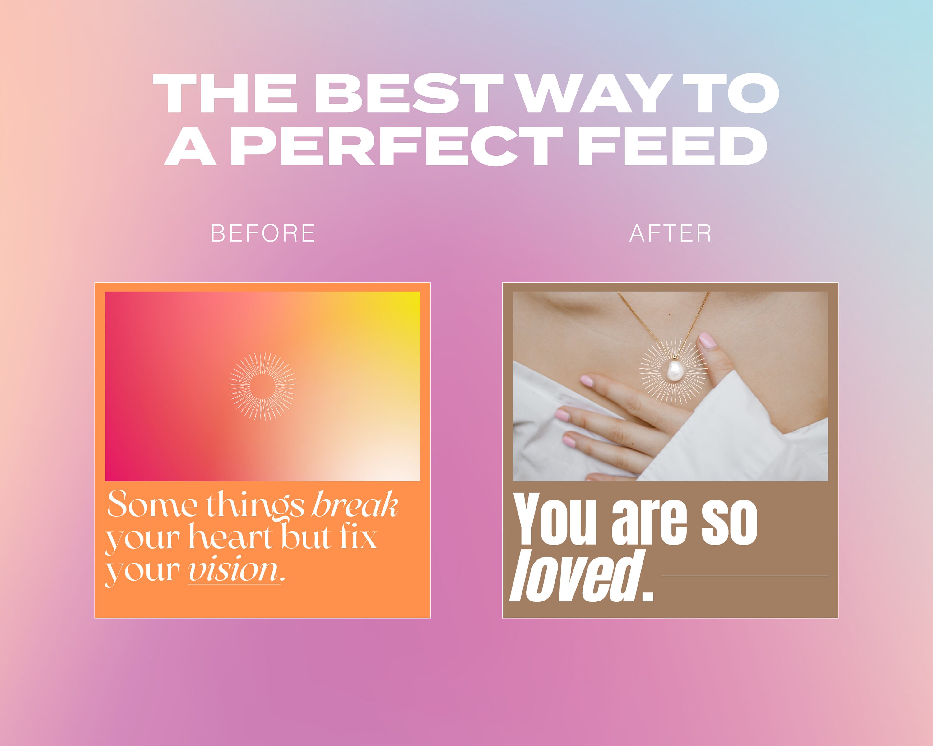 60 Instagram Post Template Bundle Canva GRADIENT PASTEL QUOTES ...