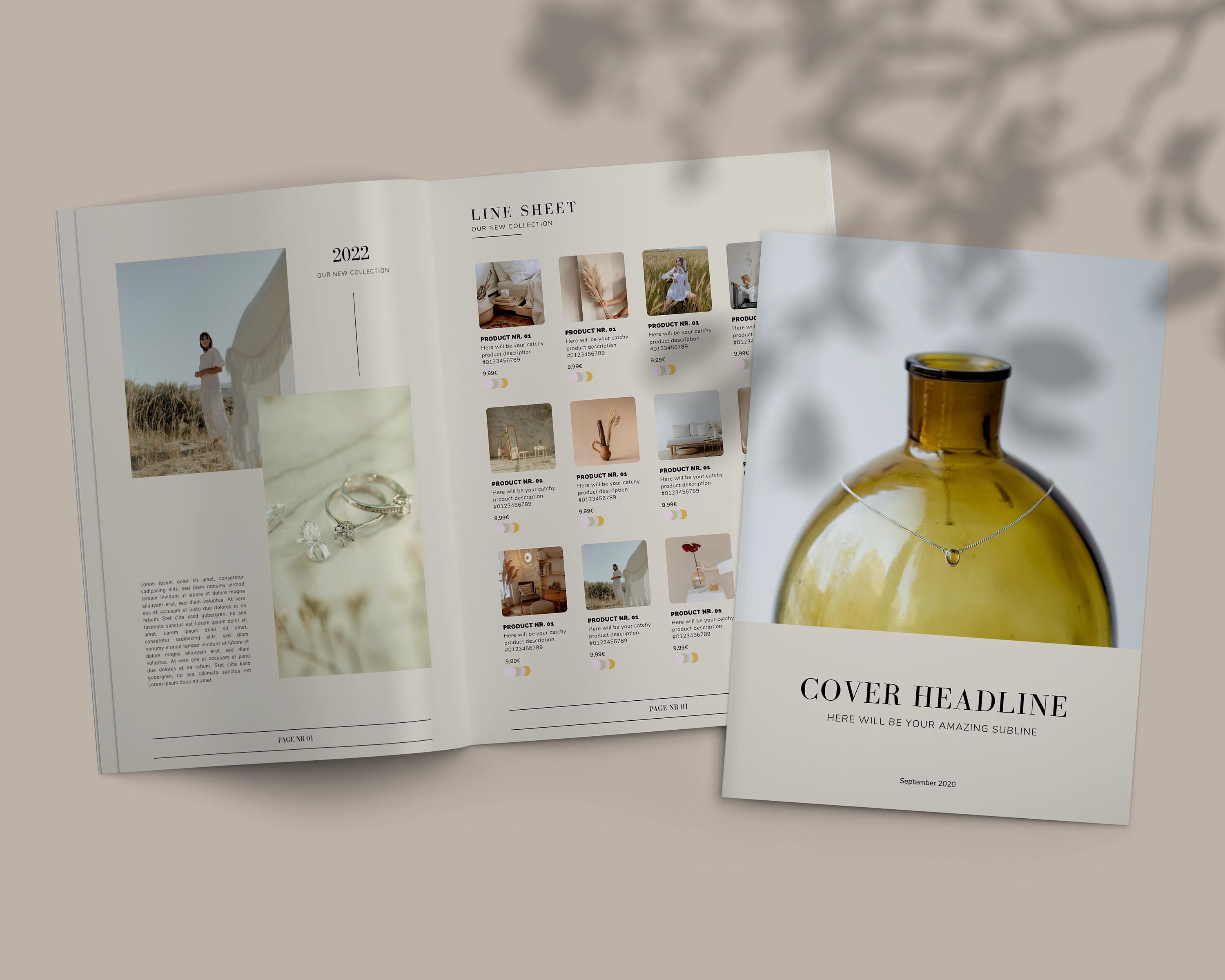 A4 Catalogue XL/ Line Sheet / Gift Guide Template DIGITAL DOWNLOAD ...