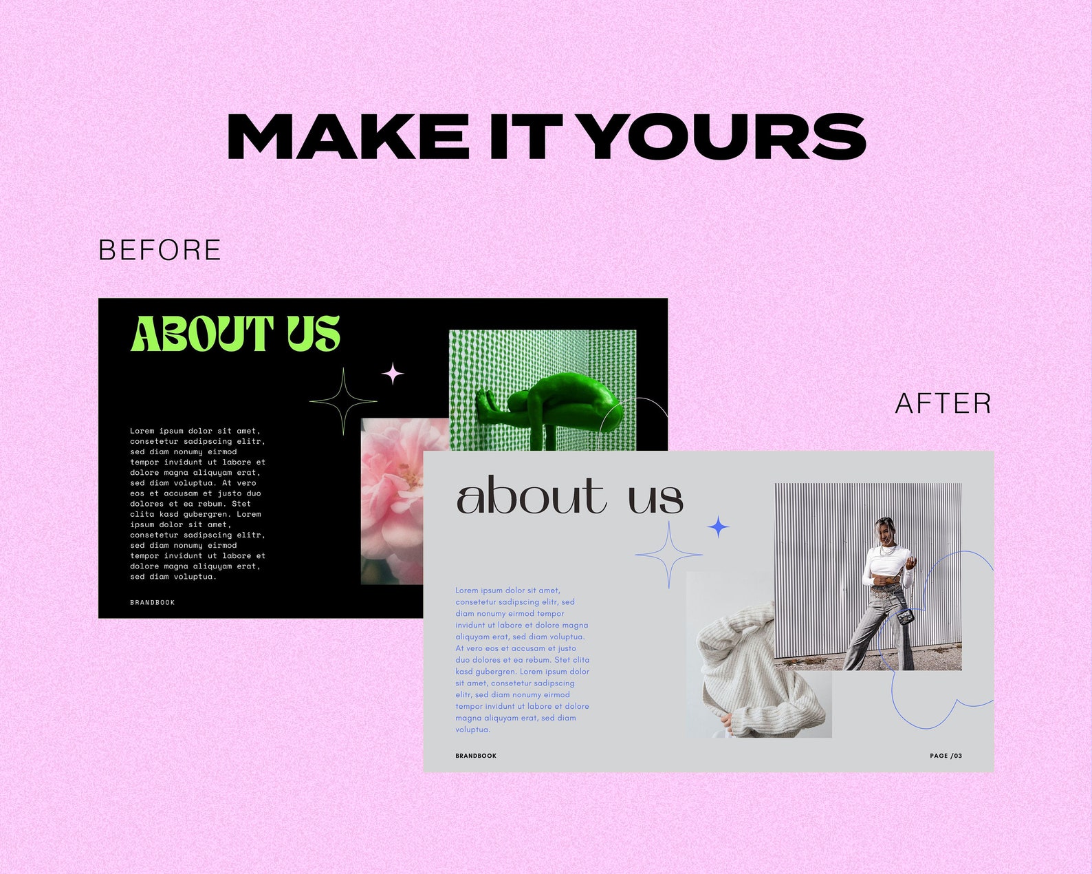 Brandbook Template CANVA BOLD Techno Digital Black Aesthetic Marketing ...