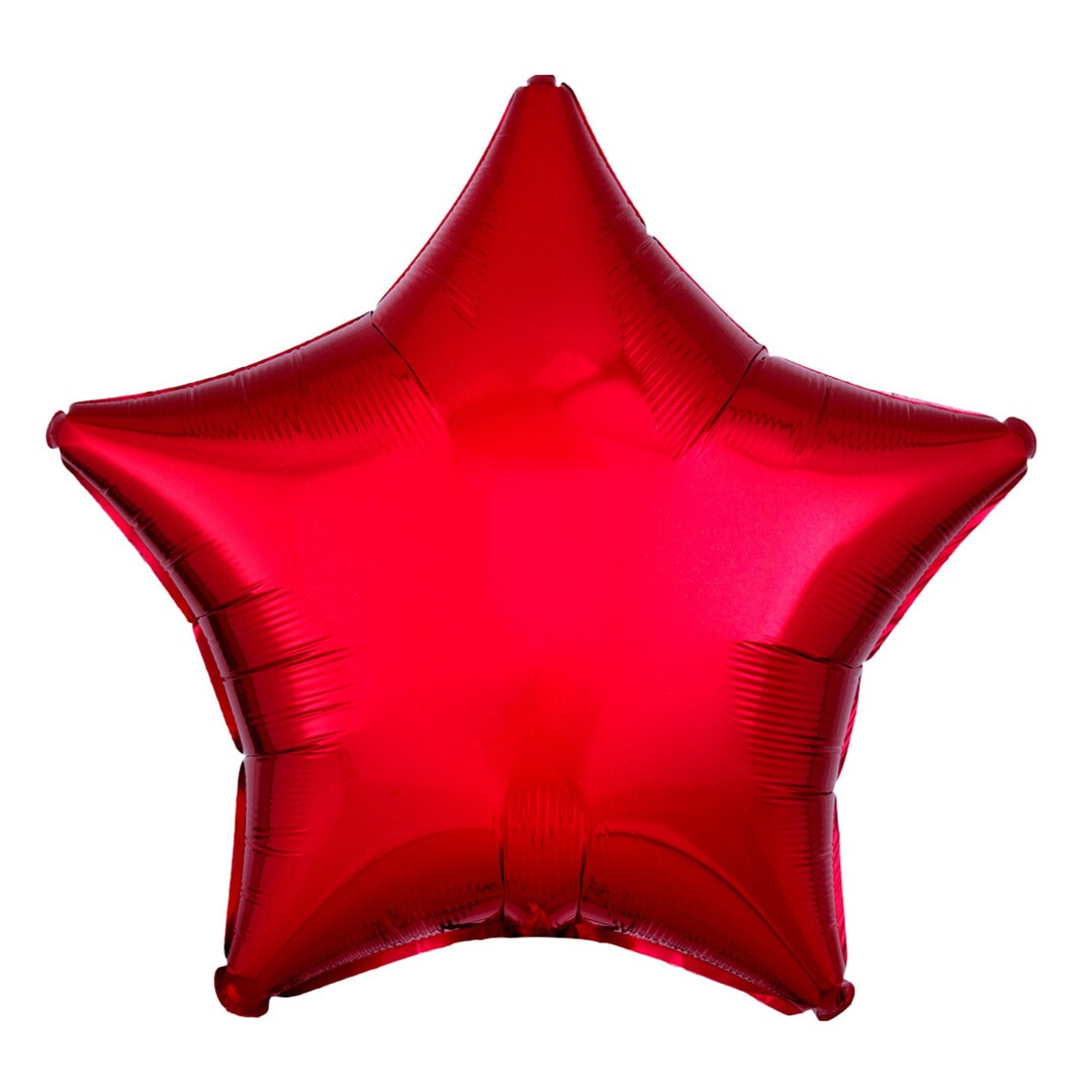 Twinkle Little Star Balloons Red Metalic Star Balloon Birthday Party ...