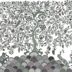 Tree of Life Traditional Indian Art - Etsy