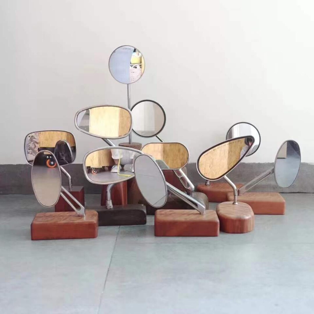 Upcycled Vintage Car Mirror Table Stand Made to Order Every - Etsy