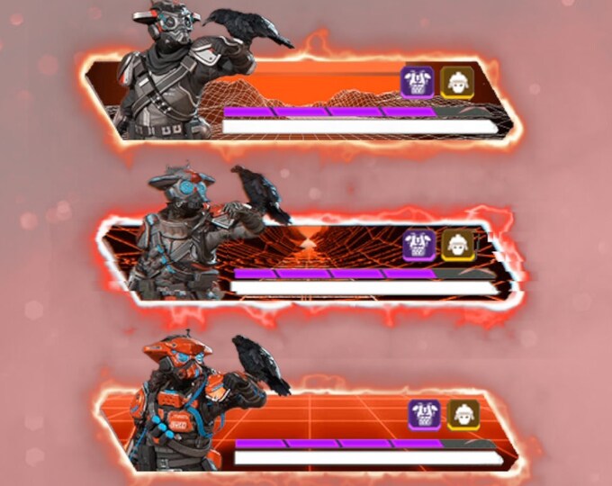 Apex Legends Prestige Apex Hunter Skin Custom Health Bar Overlay for ...