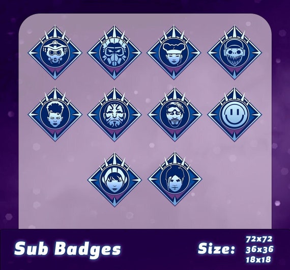 Twitch Sub Badges Apex Legends | Etsy