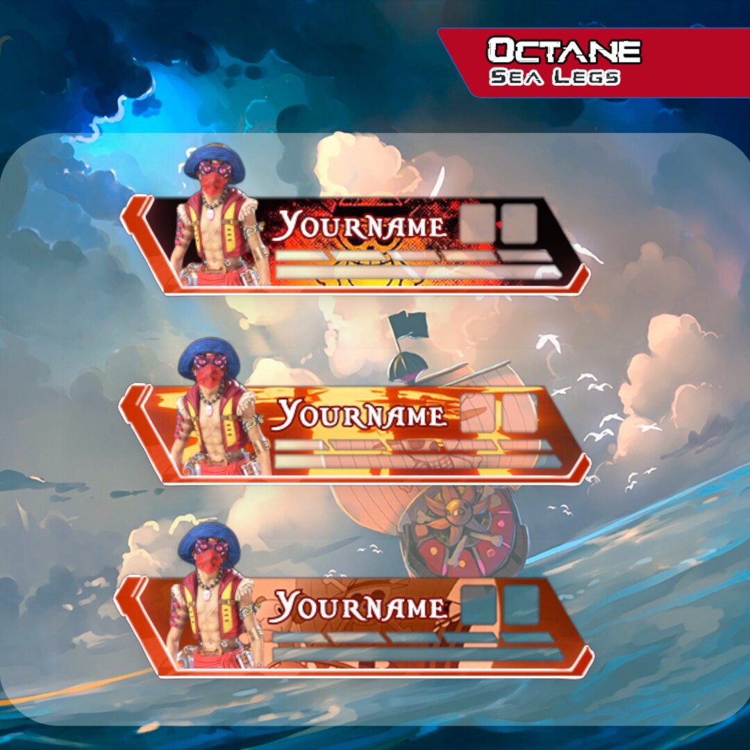 Octane Sea Legs Health Bar Overlay for Streaming static and - Etsy