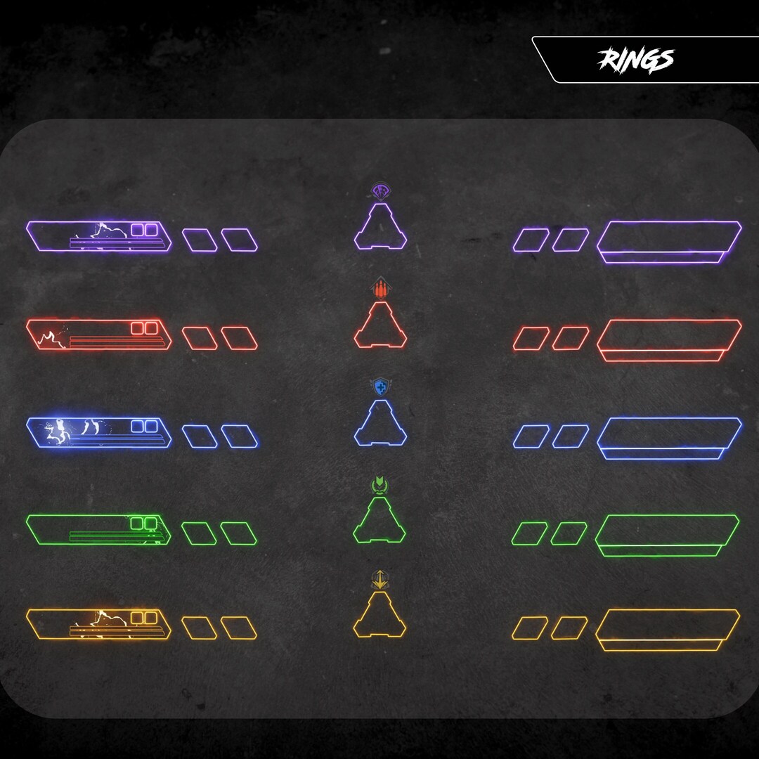 Apex Legends Rings for Health Bar and Sub Badges legends Class - Etsy