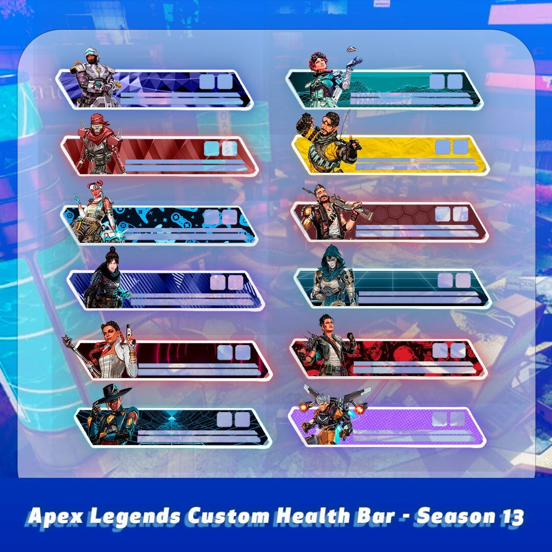 Apex Legends Custom Health Bar Overlay for Streaming static | Etsy ...