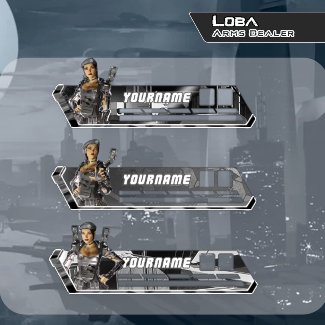 Loba Arms Dealer Custom Health Bar Overlay for Streaming static and ...