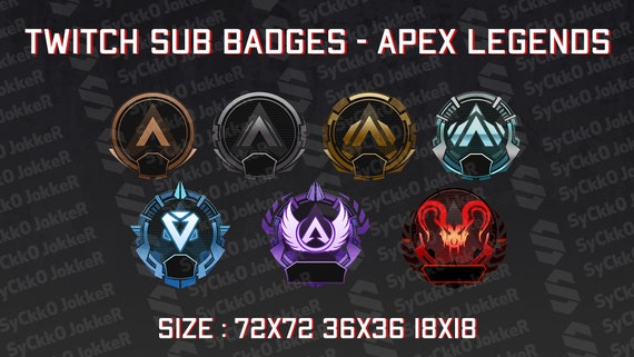 Twitch Sub Badges Apex Legends Logo classé | Etsy France