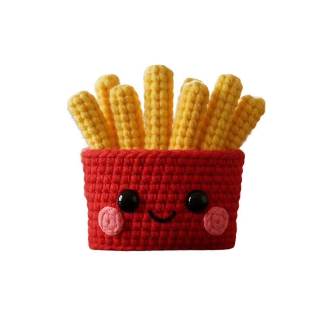 Kawaii French Fries Amigurumi Crochet Pattern | Bonus Crochet Stitch ...