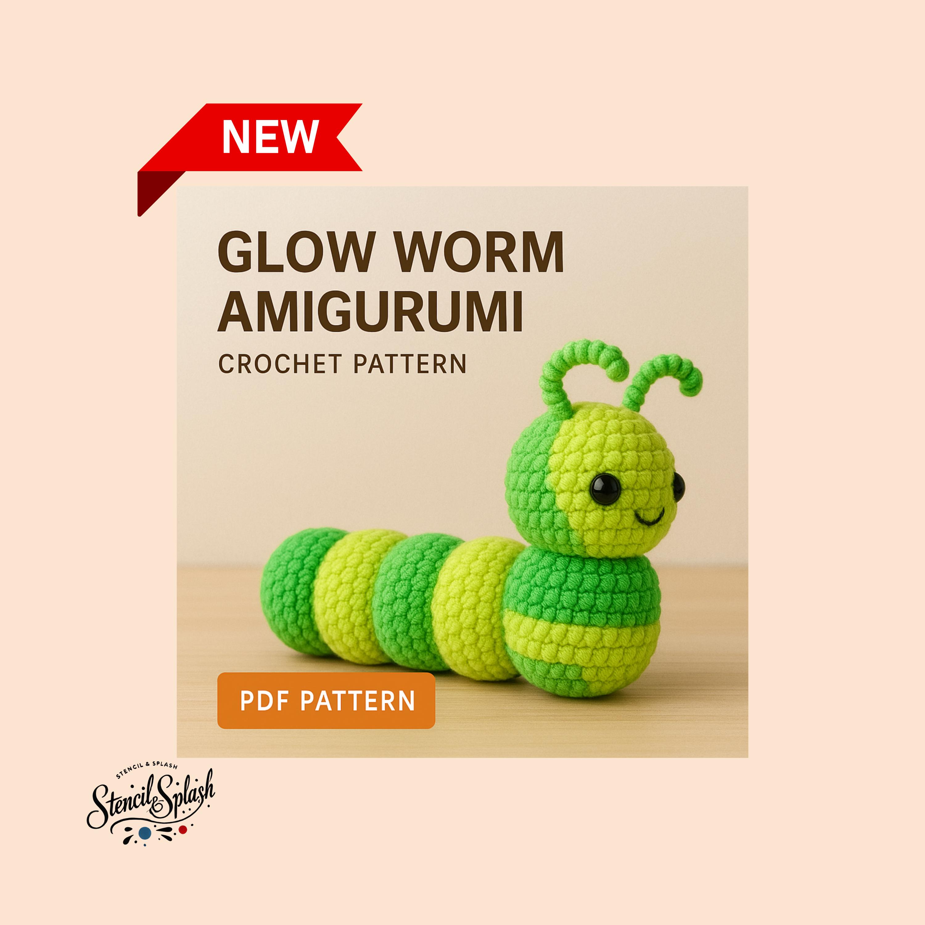 Glow Worm Amigurumi Crochet Pattern – PDF Download - Etsy