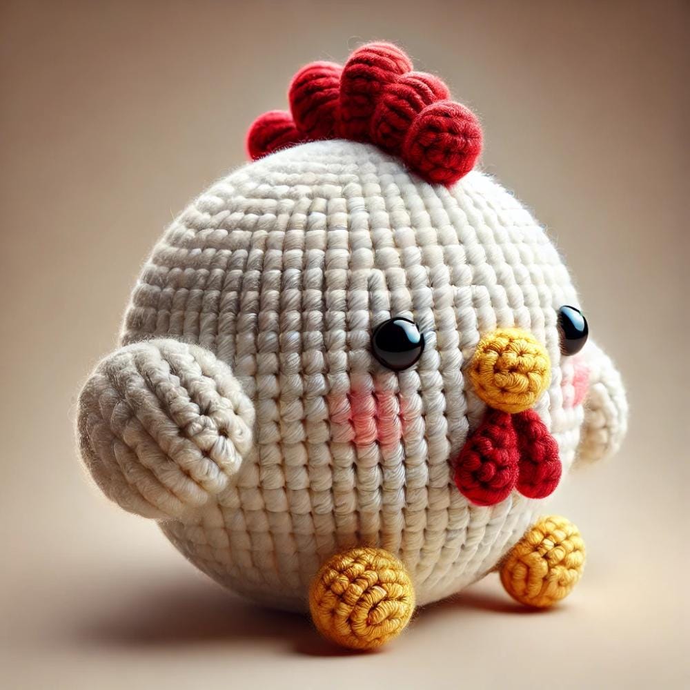 Mother Chicken Amigurumi Crochet Pattern - Digital PDF - Beginner ...