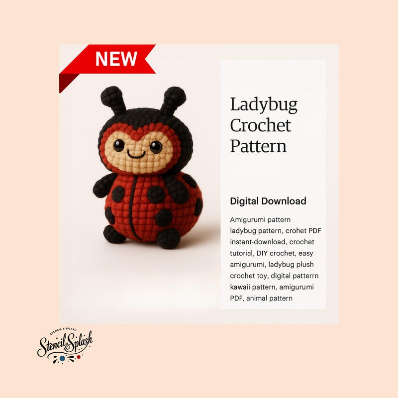 Crochet Ladybug - Etsy
