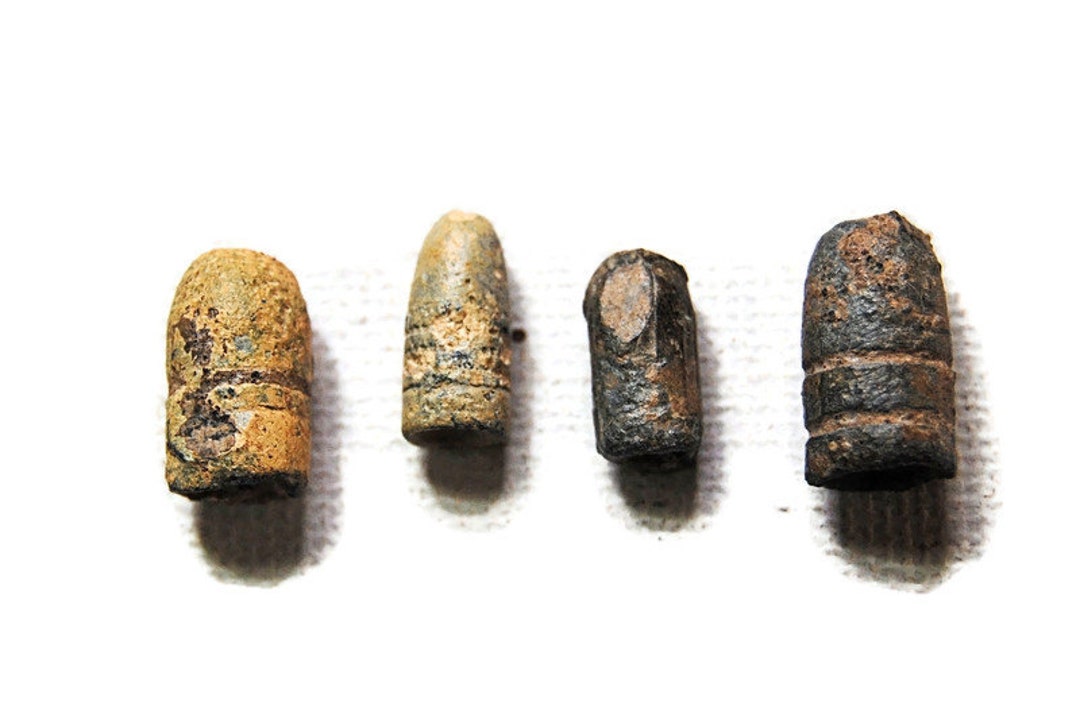 Genuine Antiquity Four British Army Issue Lead Martini-henry Bullets ...