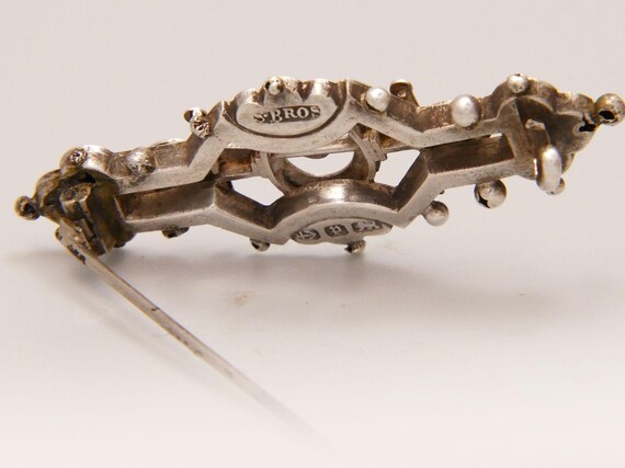 Antique Victorian Good Luck Silver Brooch Pin Horsesh… - Gem