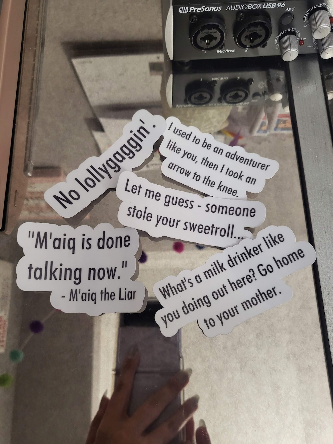 Skyrim Quotes Sticker Pack | Skyrim Stickers, Gamer Stickers, Video ...