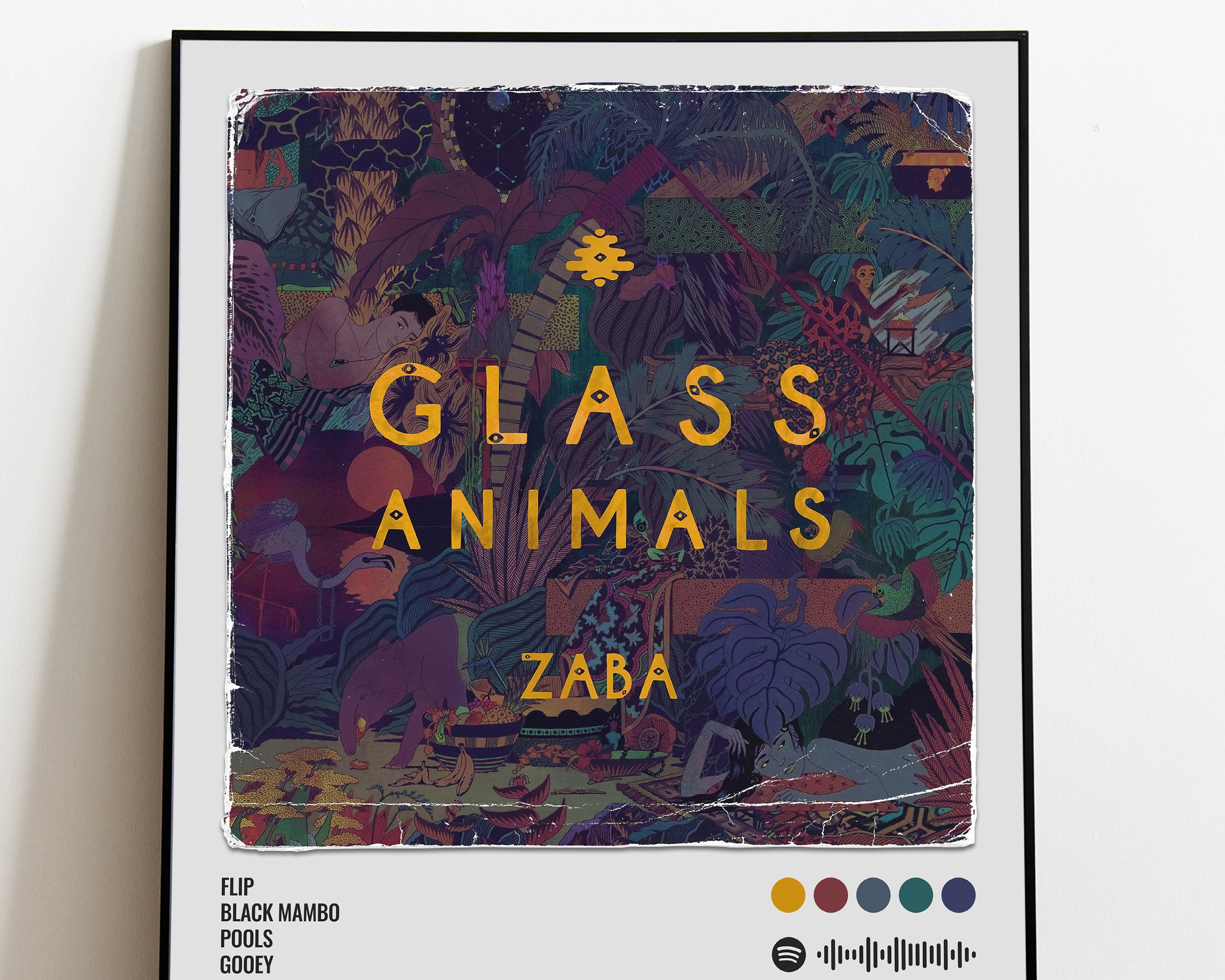 Glass Animals Poster / Zaba Poster / Album Cover Poster / | Etsy